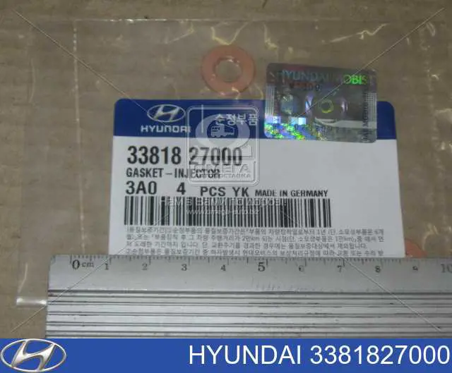 3381827000 Hyundai/Kia Кольцо (шайба) форсунки инжектора посадочное