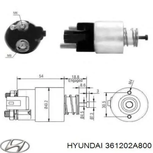 361202A800 Hyundai/Kia сравнить цены на Автопро
