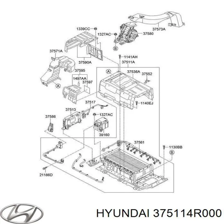 375114R000 Hyundai/Kia батарейный модуль электромобиля