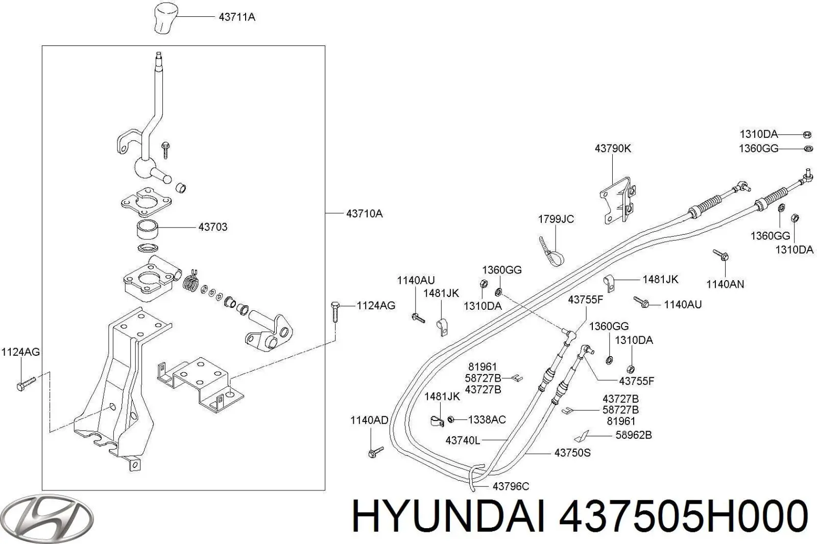 437505H000 Hyundai/Kia сравнить цены на Автопро