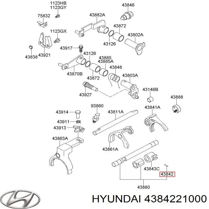 4384239000 Hyundai/Kia оригінал hyundai! швидка доставка у ваше місто.