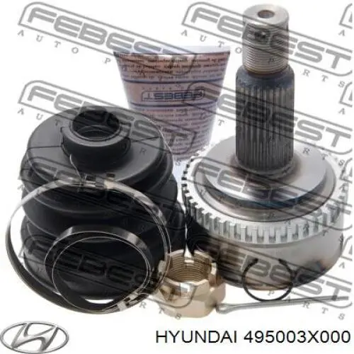 495003X000 Hyundai/Kia полуось (привод передняя левая)