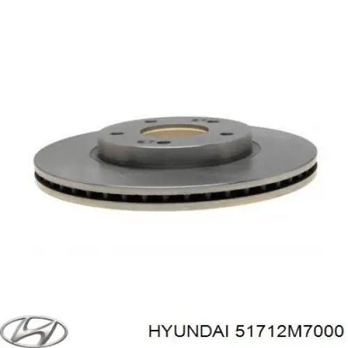 51712M7000 Hyundai/Kia Диск тормозной передний