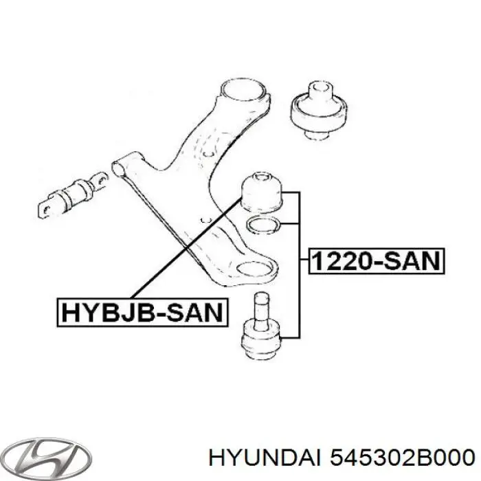 545302B000 Hyundai/Kia шаровая