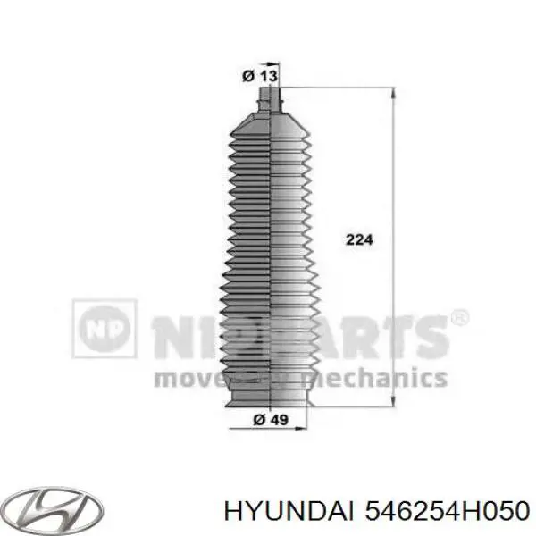 546604H000 Hyundai/Kia амортизатор передний правый