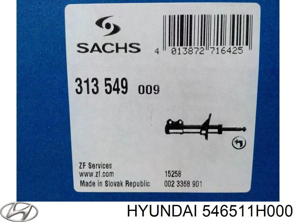 546511H000 Hyundai/Kia Амортизатор передний левый