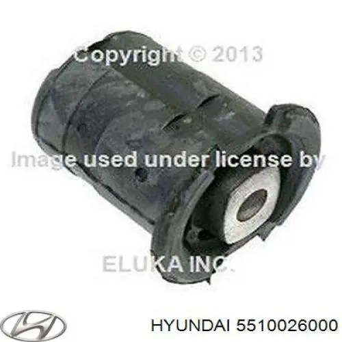 5510026000 Hyundai/Kia рычаг (тяга задней подвески продольный нижний левый)