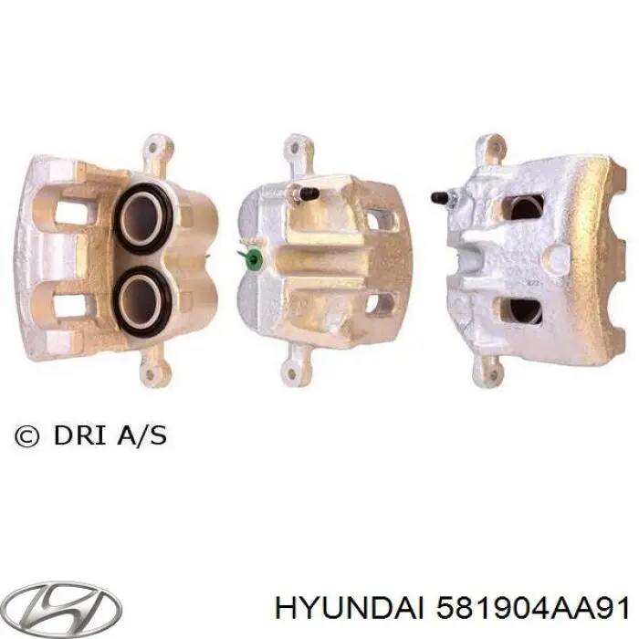 581904AA91 Hyundai/Kia суппорт тормозной задний правый