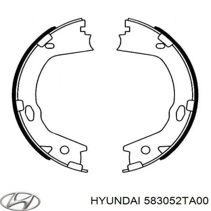 583052TA00 Hyundai/Kia Колодки ручника (стояночного тормоза)