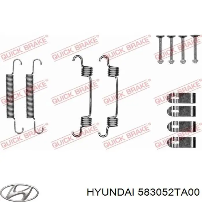 583052TA00 Hyundai/Kia Колодки ручника (стояночного тормоза)