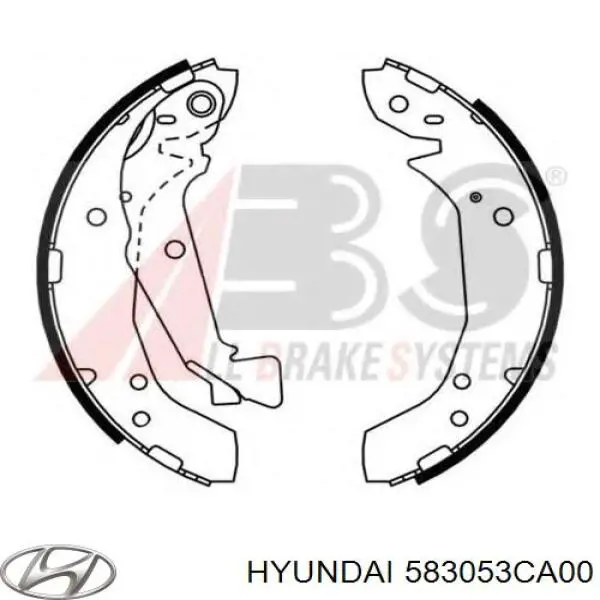 583053CA00 Hyundai/Kia колодки тормозные задние барабанные