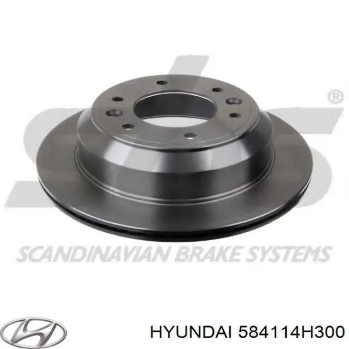 584114H300 Hyundai/Kia Диск тормозной задний