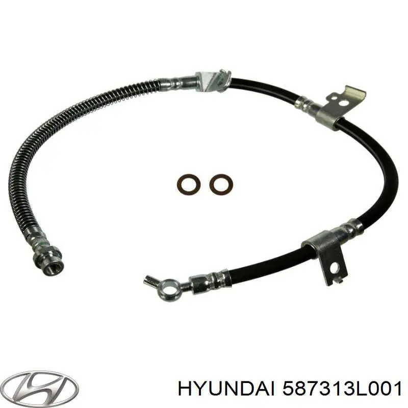 587313L001 Hyundai/Kia Шланг тормозной передний левый