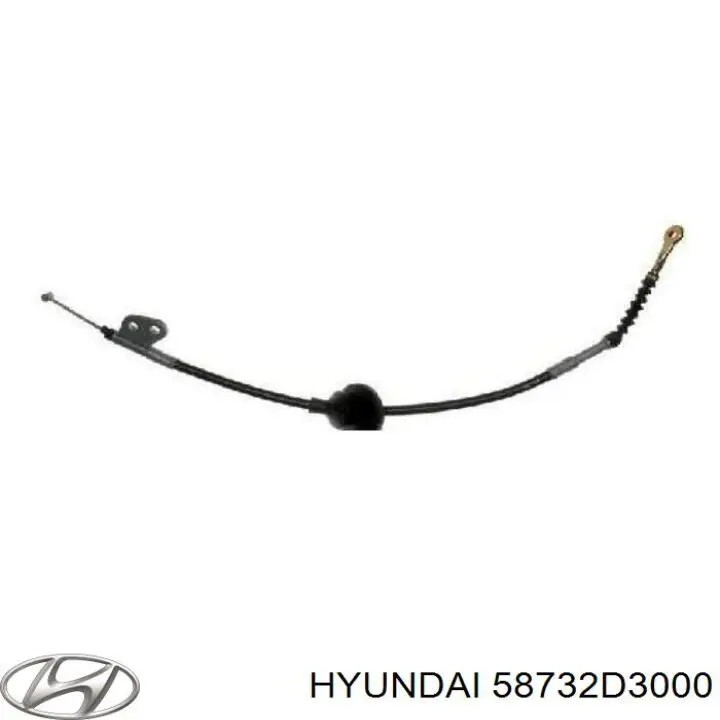 58732D3000 Hyundai/Kia Шланг тормозной передний правый