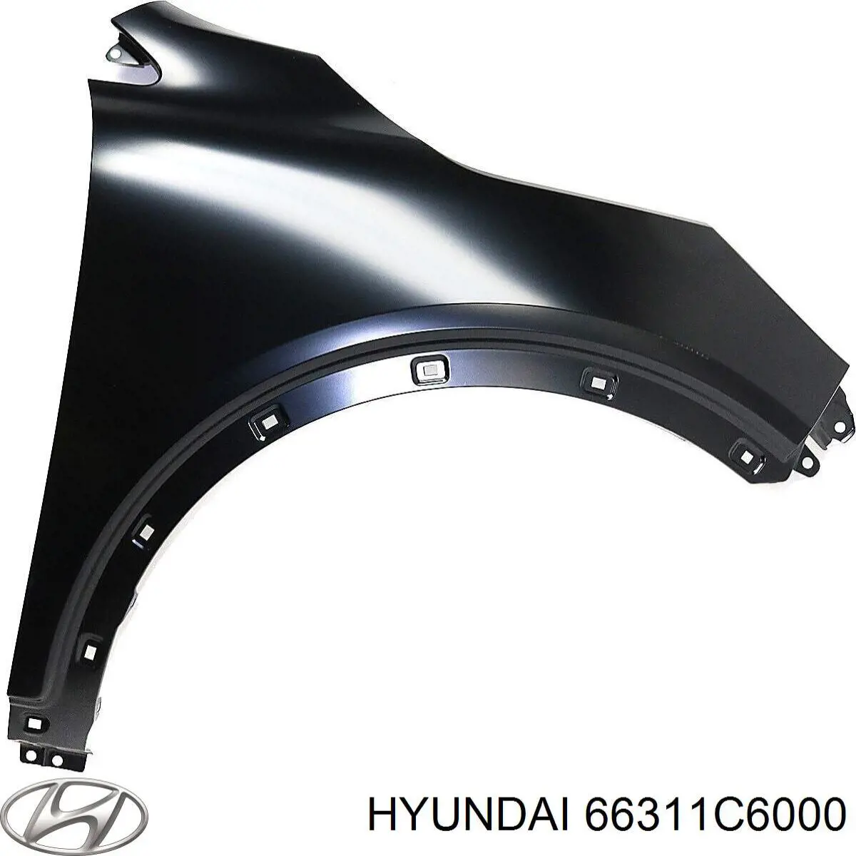 66311C6000 Hyundai/Kia крыло переднее левое