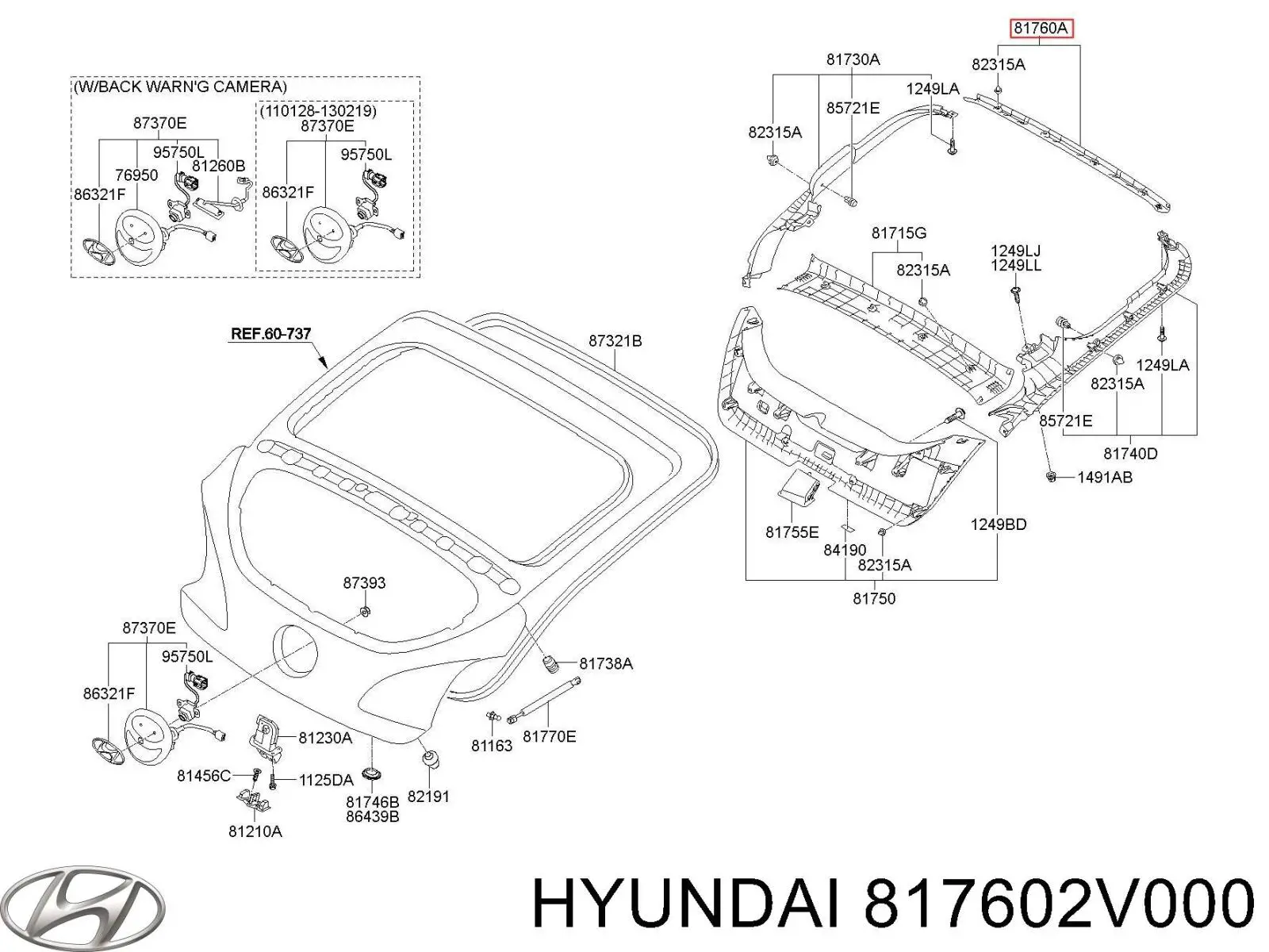 817602V000 Hyundai/Kia сравнить цены на Автопро