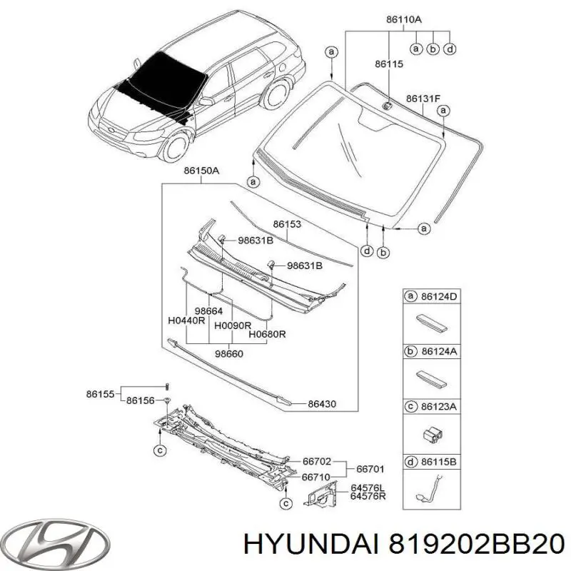 81920-2BB20 Hyundai/Kia сравнить цены на Автопро