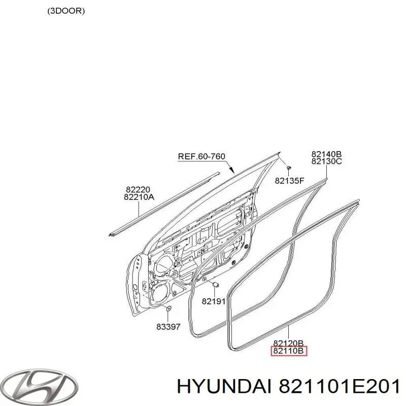 821101E201 Hyundai/Kia сравнить цены на Автопро