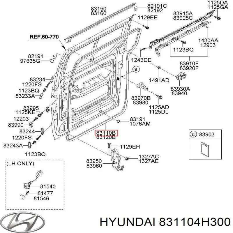 831104H300 Hyundai/Kia сравнить цены на Автопро