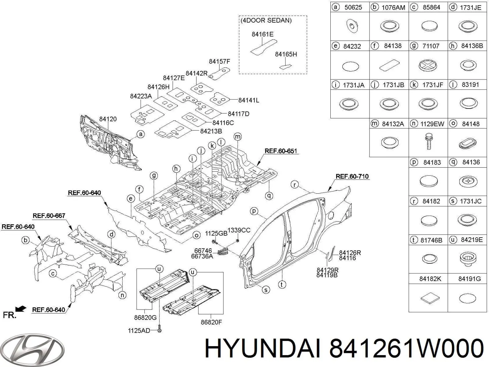 841261W000 Hyundai/Kia сравнить цены на Автопро