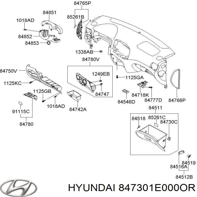 847301E000OR Hyundai/Kia сравнить цены на Автопро
