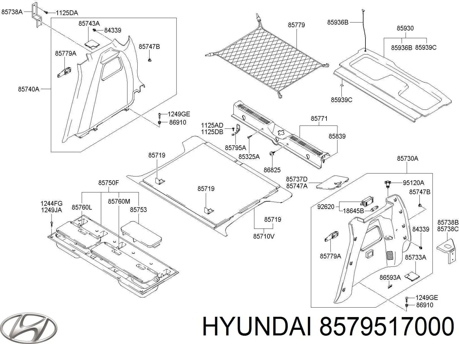 8579517000 Hyundai/Kia сравнить цены на Автопро