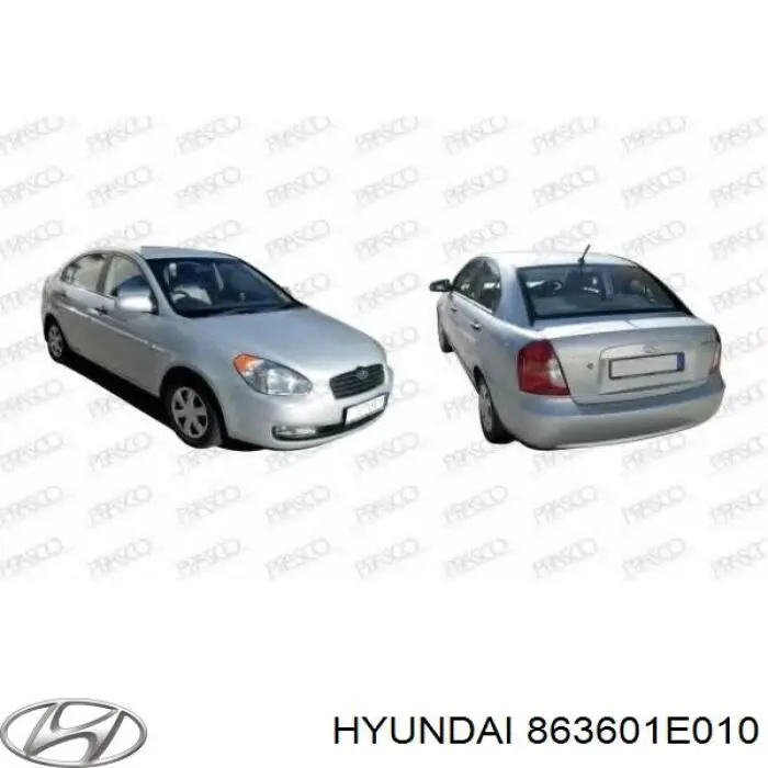 863601E010 Hyundai/Kia решетка радиатора