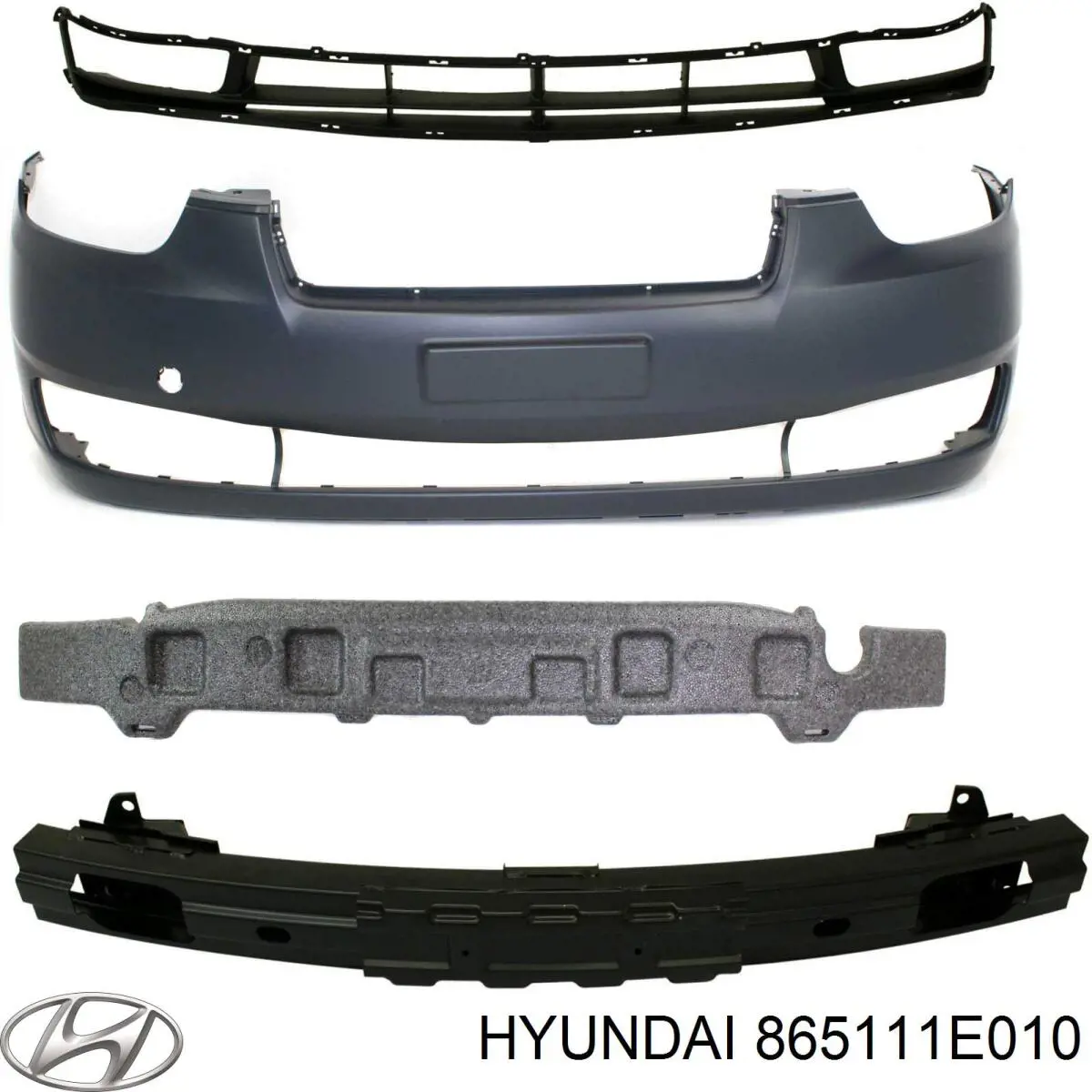 86511-1E010 Hyundai/Kia Бампер передний