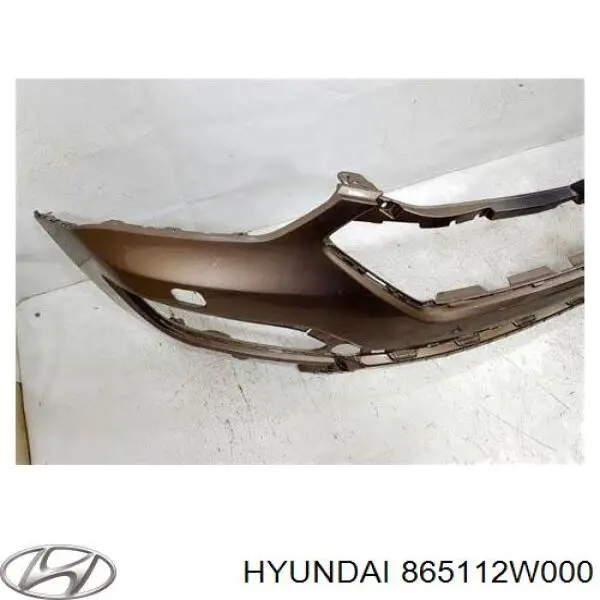 Бампер передний, верхняя часть на Hyundai Santa Fe III внедорожник ...