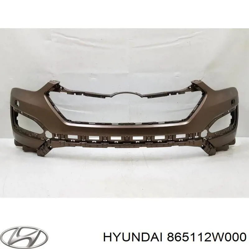 Бампер передний, верхняя часть на Hyundai Santa Fe III внедорожник ...