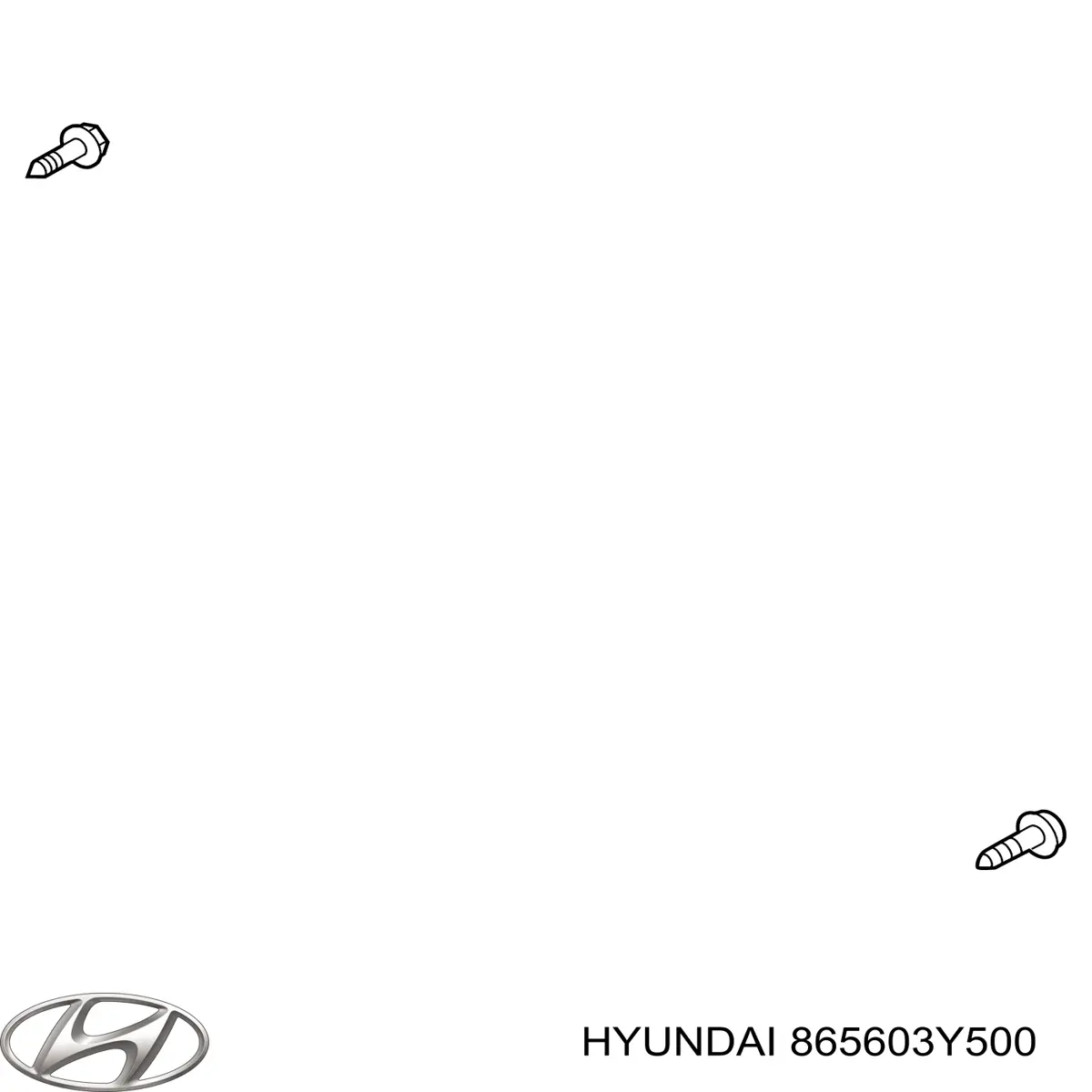 865603Y500 Hyundai/Kia Решетка бампера переднего центральная