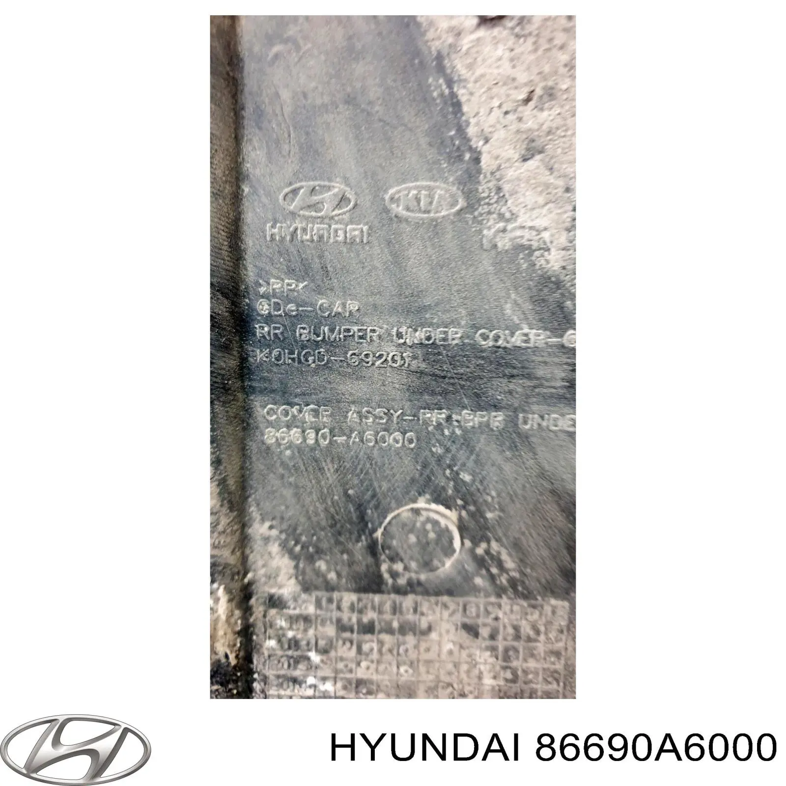 86690A6000 Hyundai/Kia суппорт панели бампера