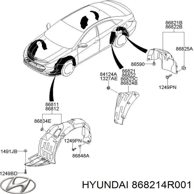 868214R001 Hyundai/Kia сравнить цены на Автопро
