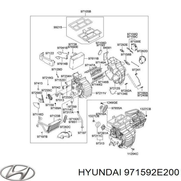 971592E200 Hyundai/Kia Привод заслонки печки