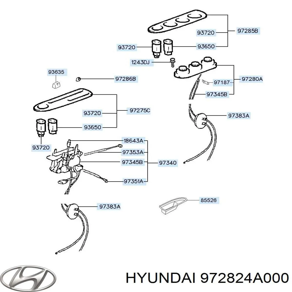 972824A000 Hyundai/Kia сравнить цены на Автопро