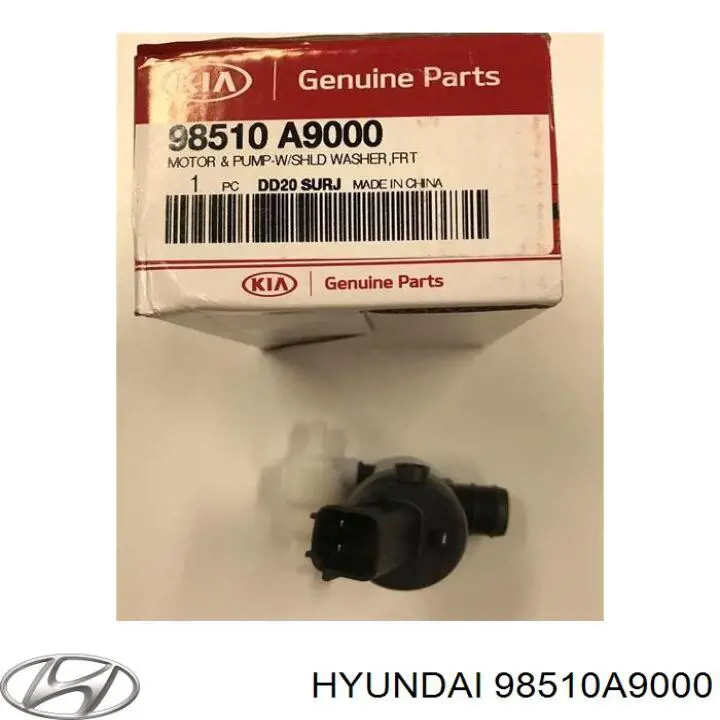 98510A9000 Hyundai/Kia Насос-мотор омывателя стекла переднего