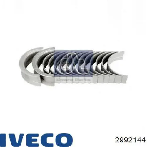 2992144 Iveco вкладыши коленвала коренные, комплект, стандарт (std)