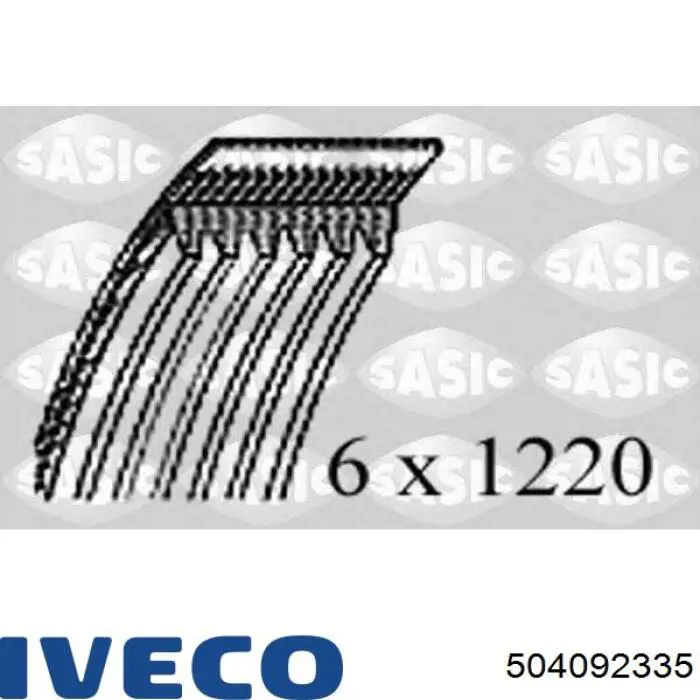 504092335 Iveco Ремень агрегатов приводной