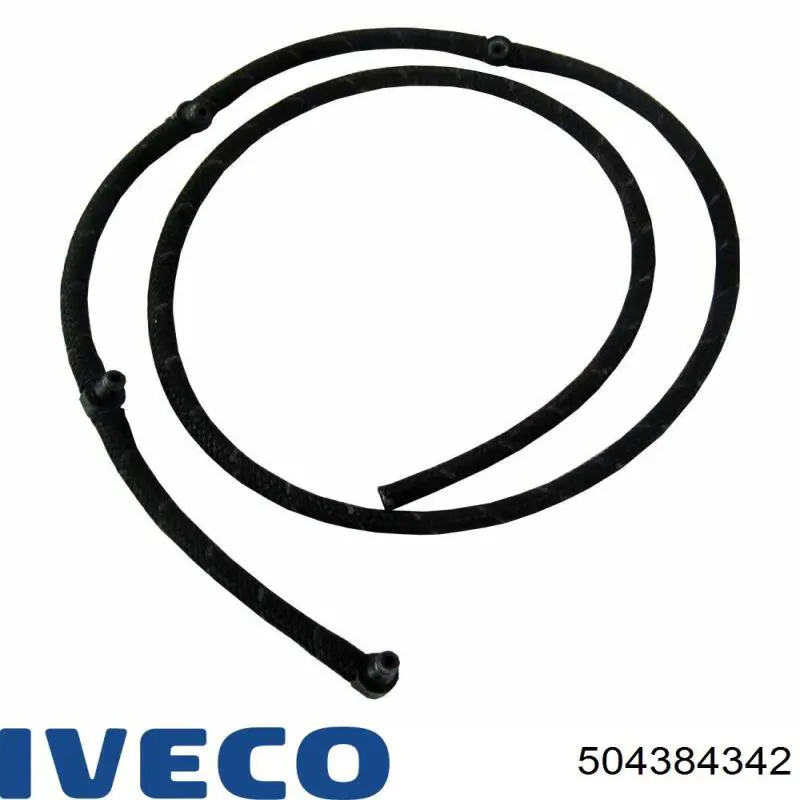 504384342 Iveco трубка топливная, обратная от форсунок