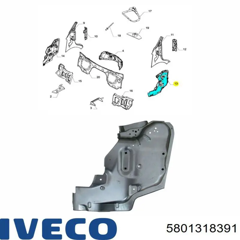 5801318391 Iveco сравнить цены на Автопро