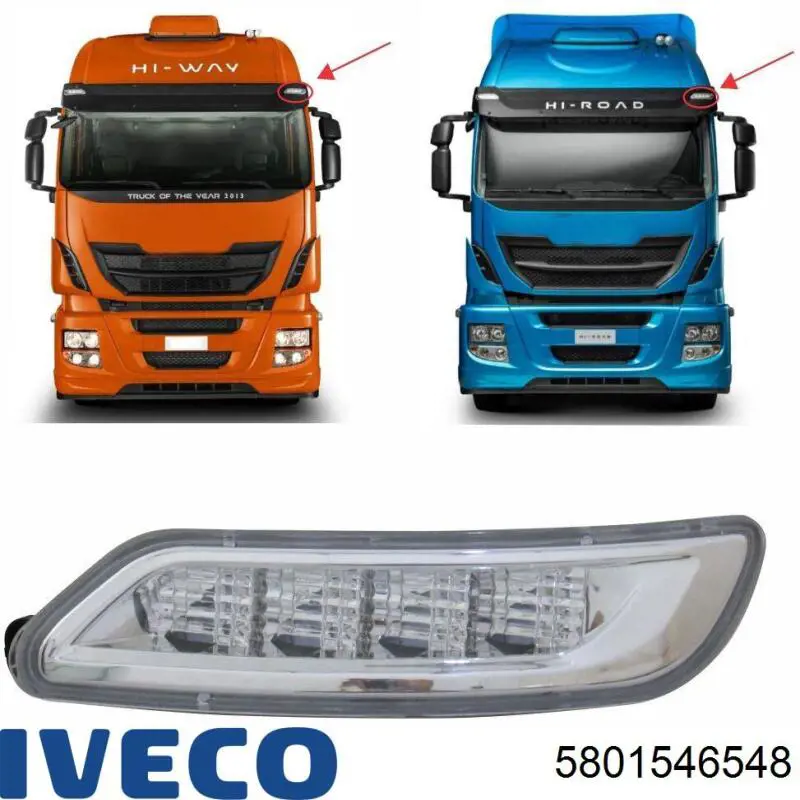 5801546548 Iveco Габарит передний левый