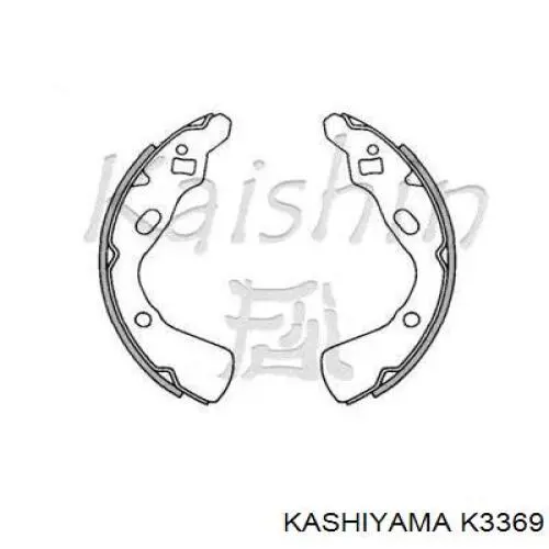 K3369 Kashiyama колодки тормозные задние барабанные