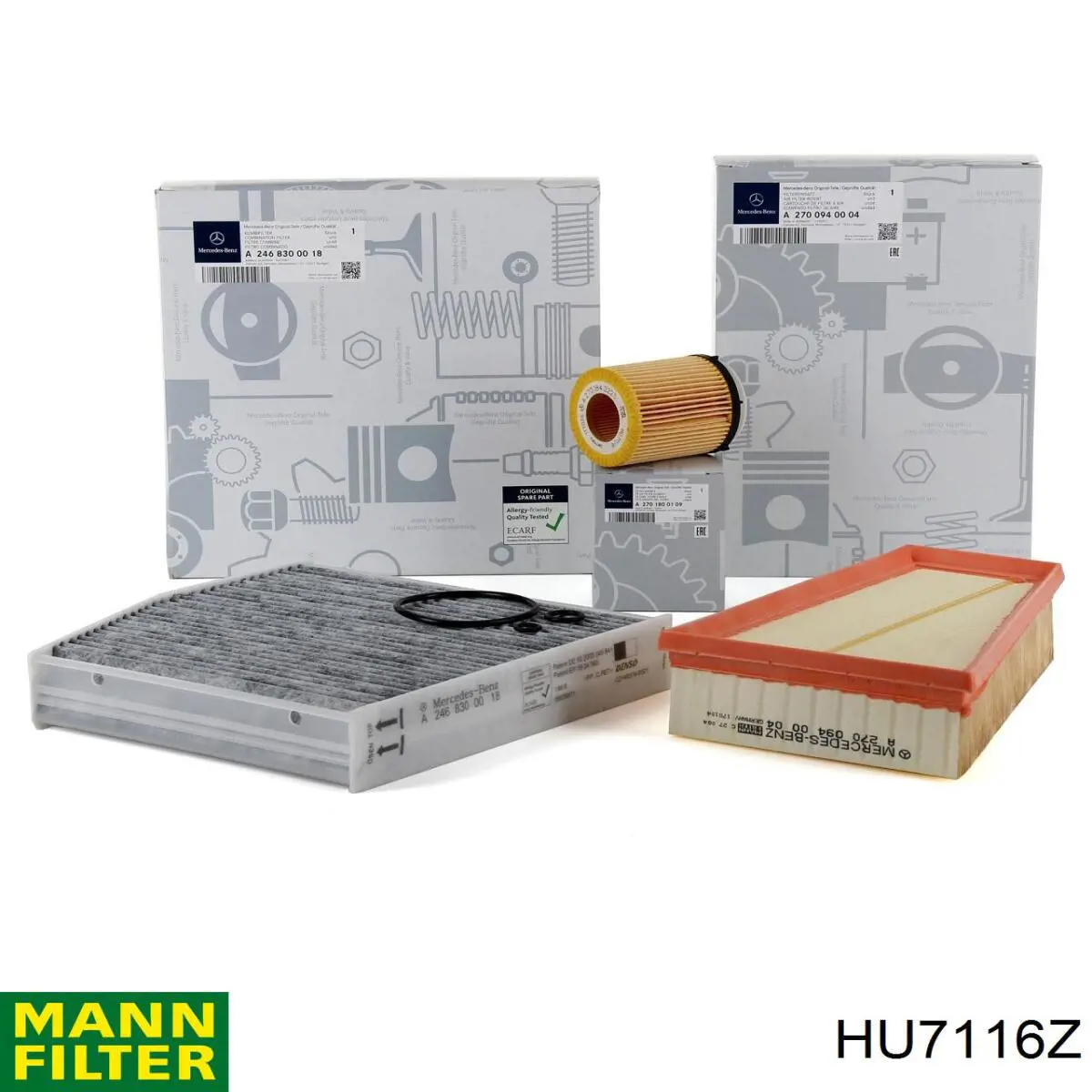HU7116Z Mann-Filter фильтр масляный