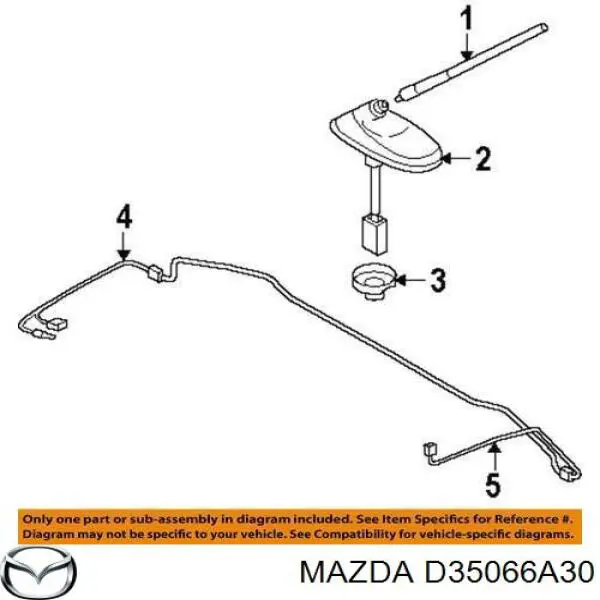 D35066A30 Mazda Шток антенны