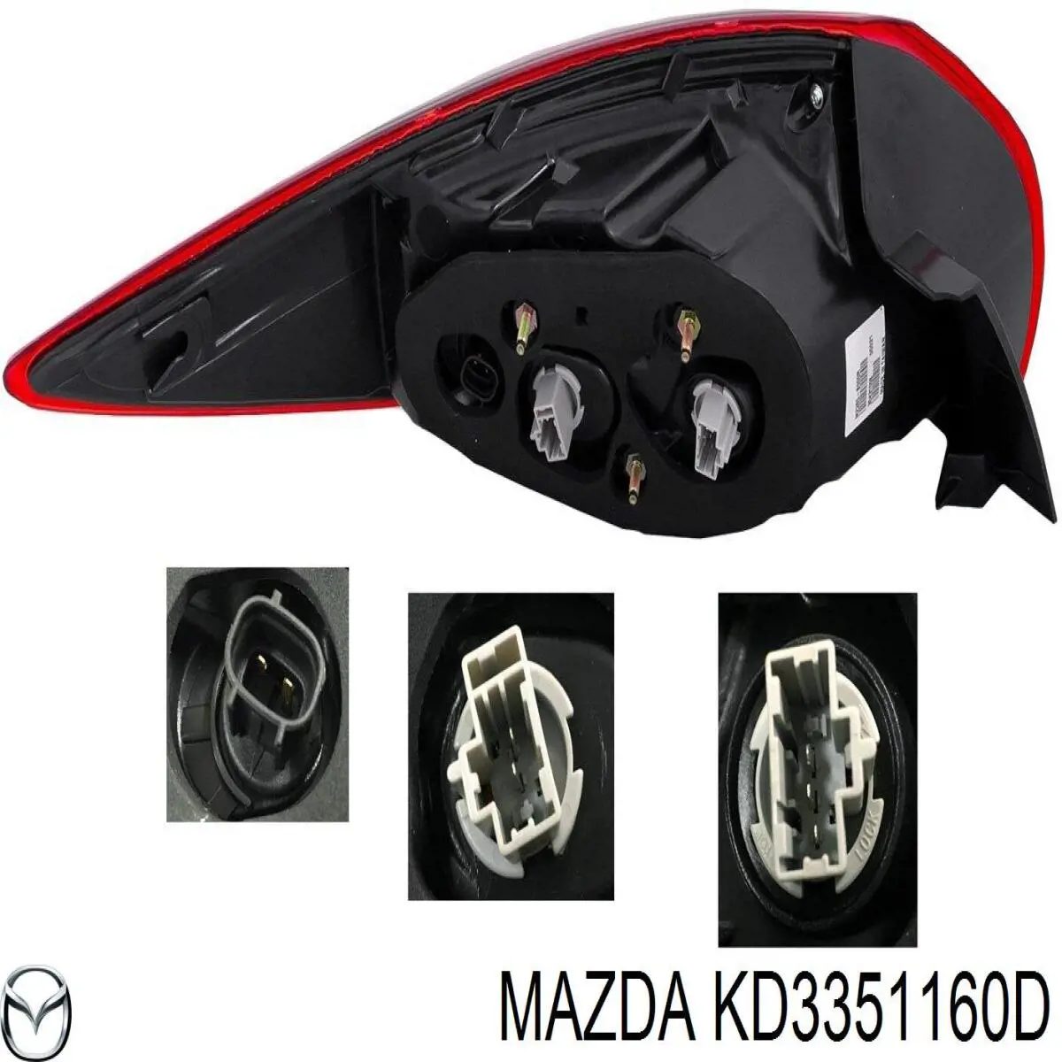KD33-51-160D Mazda задний левый внешний фонарь