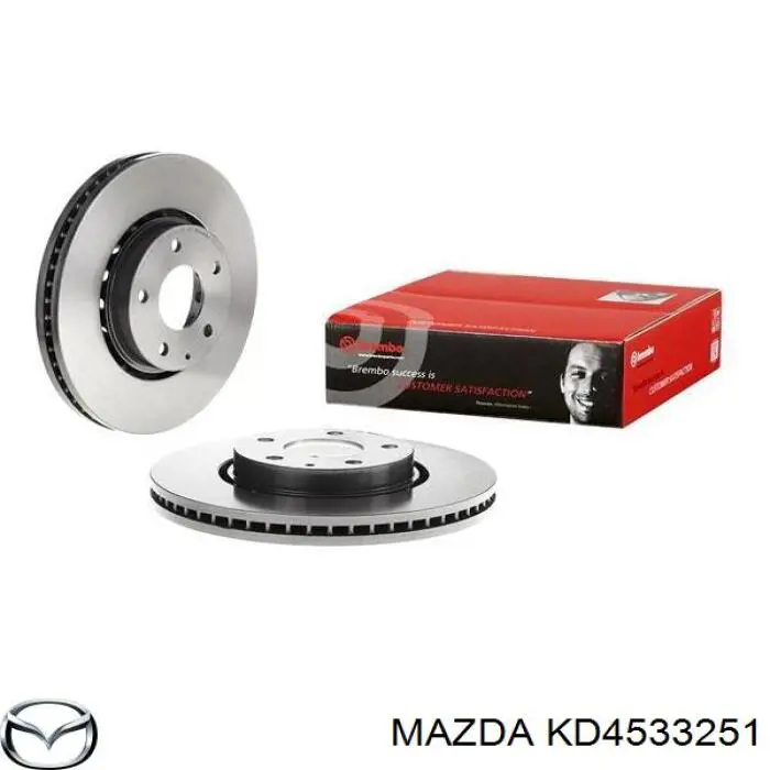 KD4533251 Mazda Диск тормозной передний