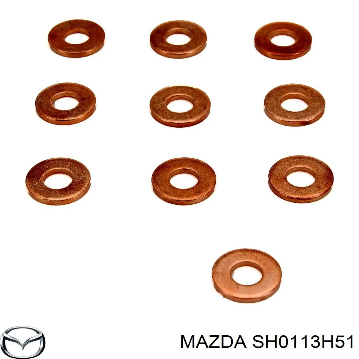 SH01-13-H51 Mazda Кольцо (шайба) форсунки инжектора посадочное