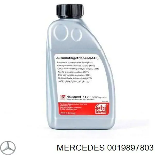 Масло трансмиссионное Mercedes 0019897803