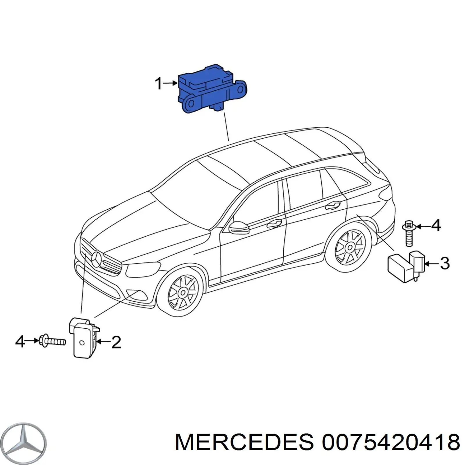 0075420418 Mercedes датчик esp
