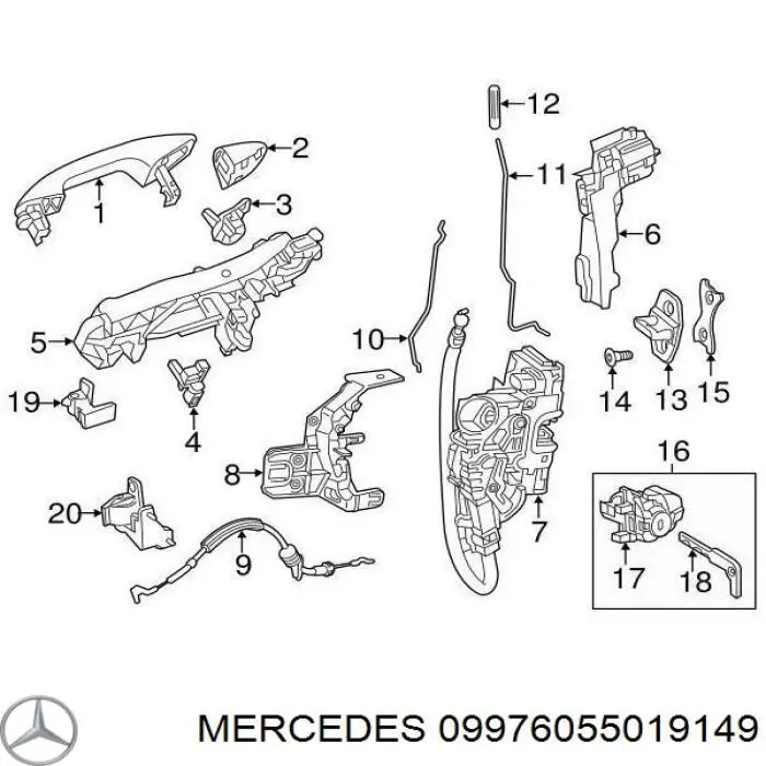 A09976055019149 Mercedes bартiсть з доставкою окрiм габариту